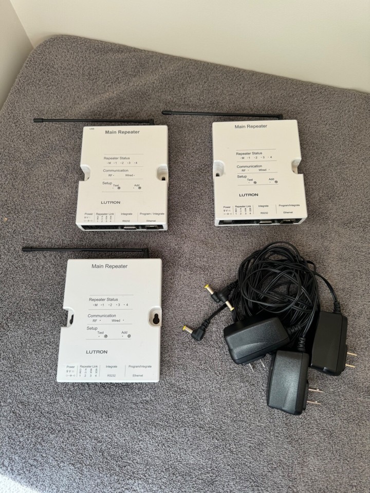 Lutron RR-MAIN-REP-WH RadioRA 2 Main Repeater - ONE UNIT. Used, works ...