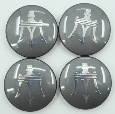 Set (4) OEM Genuine Maserati 21" Inch Vesuvio Wheel Cap Emblem ...