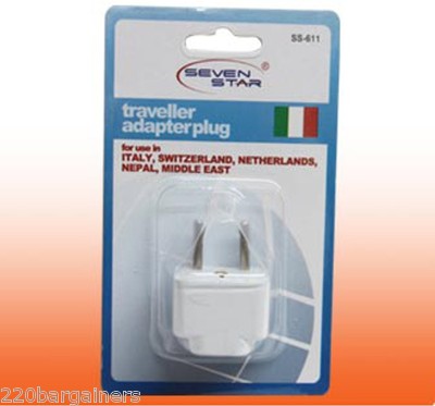 Seven Star American to European Style Plug Adapter US UK To Europe ...