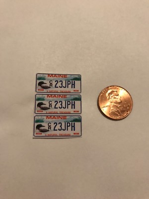1/10 scale Maine Loon license plate decals for your r/c car or truck | eBay