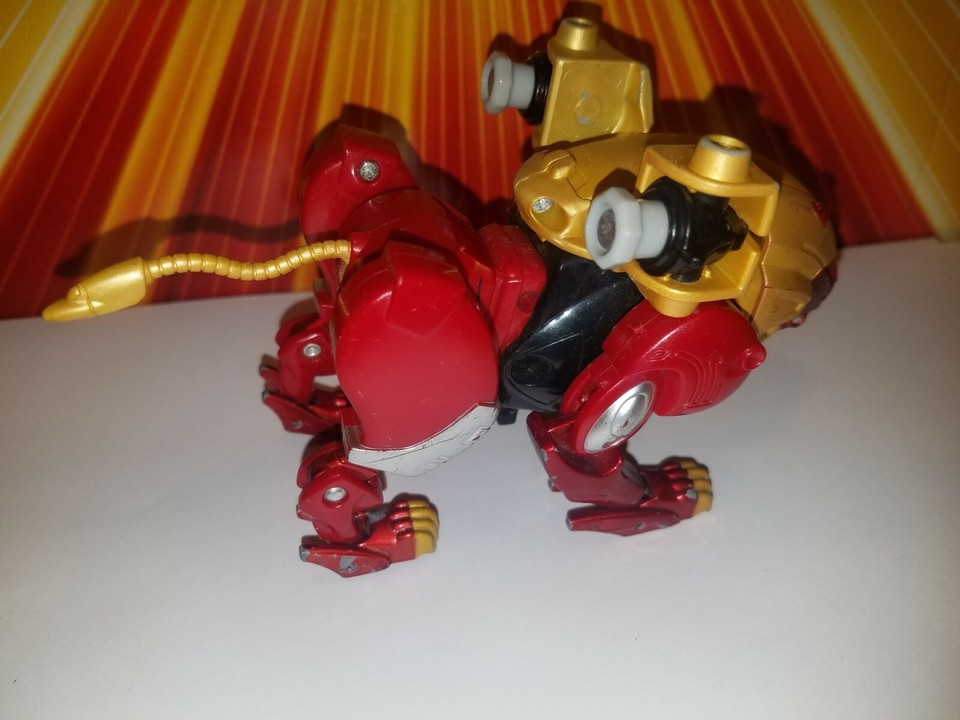 Power Rangers Wild Force Red Lion Zord Megazord Deluxe Wild Zord Bandai ...