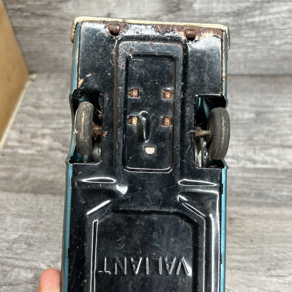 Vintage 1960’s Plymouth Valiant - Friction Tin Toy Car - Made in Japan ...