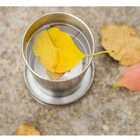1X Stainless Steel Collapsible Folding Cup Mug Travel Keychain Camping ...