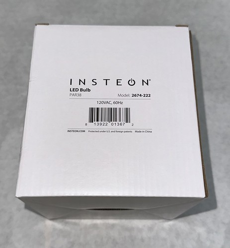Insteon Smart Dimmable LED Floodlight Bulb PAR38 2674-222 | eBay