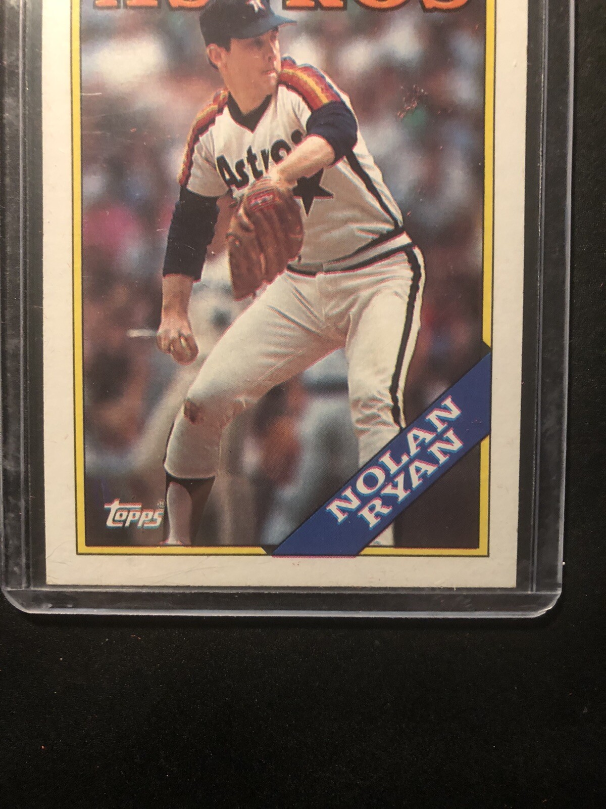 1988 Topps Nolan Ryan Houston Astros #250 Baseball Card ERROR MISPRINT ...