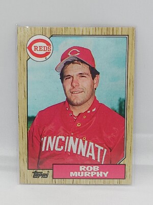 1987 Topps Baseball Card 82 Rob Murphy Cincinnati Reds | eBay