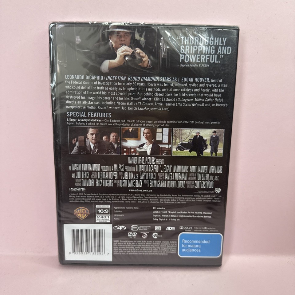 BRAND NEW! J Edgar - DVD R4 Movie Sealed | eBay