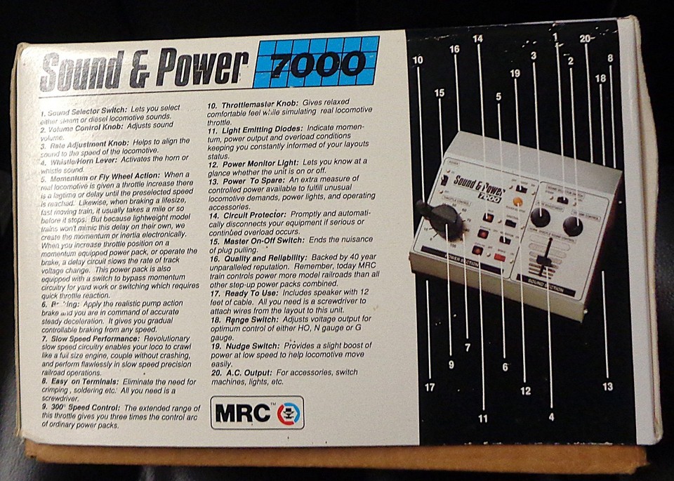 Ho scale MRC Sound & Power 7000 Transformer Lot#388 | eBay