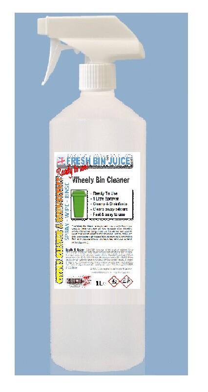 Wheelie BIN JUICE Disinfectant Cleaner Deodoriser Citrus Lemon Scent 1L ...