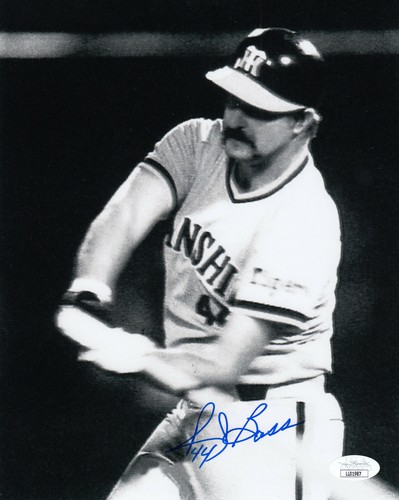 Randy Bass JSA COA SIGNED 8x10 2x Triple Crown AUTOGRAPHED バース Hanshin ...