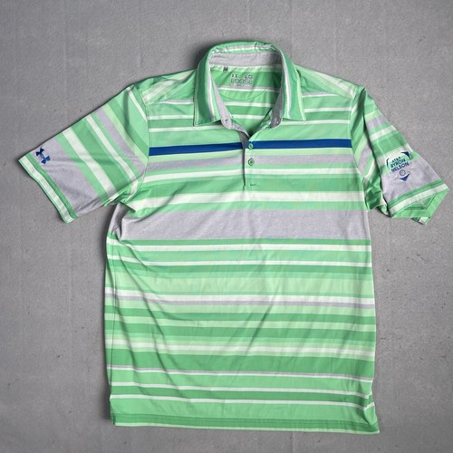 Under Armour Heat Gear Performance Golf Polo Shirt Men Large Byron Nelson | eBay