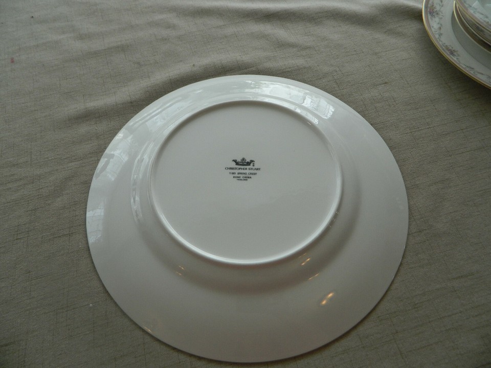 Christopher Stuart China Spring Crest 12 1/2" Charger / Round Platter 8 ...
