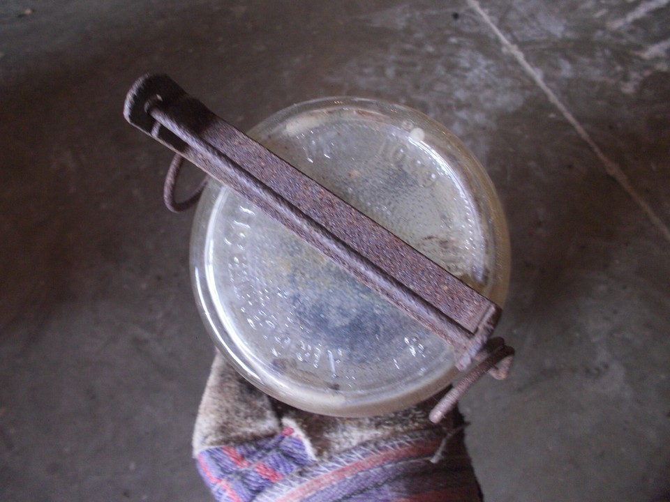 Ford 8N Tractor hood glass jar air cleaner EXTREMELY RARE w/ ORIGINAL ...