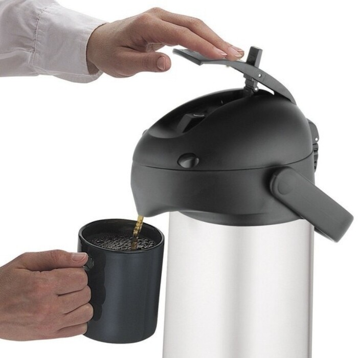 Thermos P3025 Stainless Steel Vacuum Insulated 2.5L Pump Pot - Silver ...