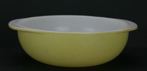 1950's Pyrex Desert Dawn Yellow Speckled 2 QT Casserole Round Bowl 024 ...