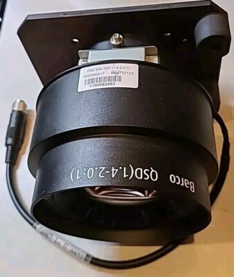 Barco R92112123 projector lens for PSD SIM 7QP Series QSD(1.4-2.0:1) | eBay