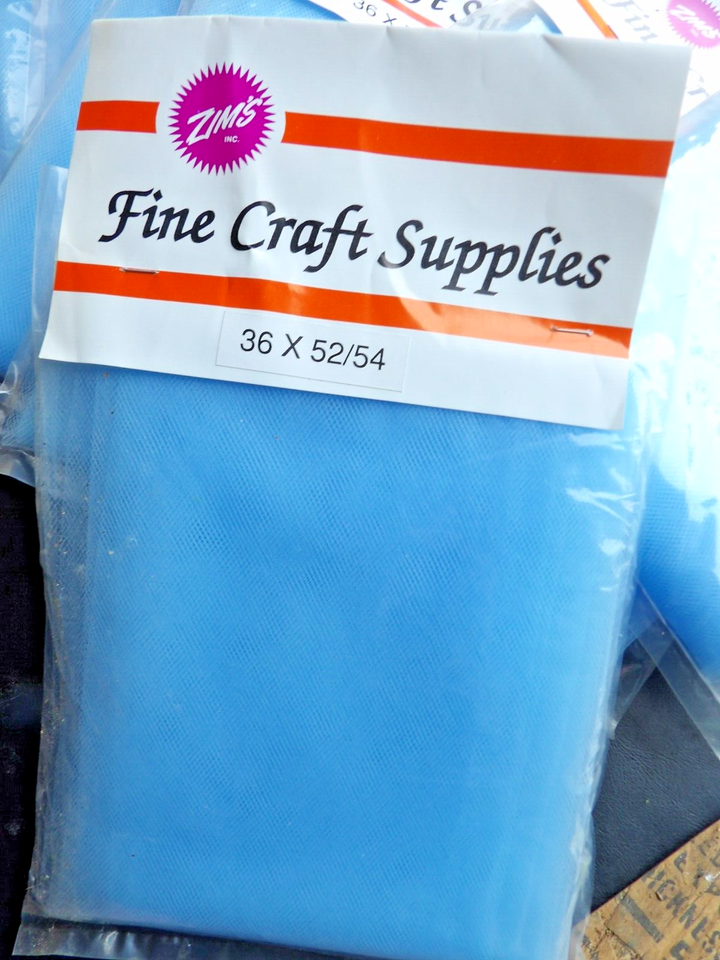 10 lots Blue- Netting Fabric -by Zins....l yard each | eBay