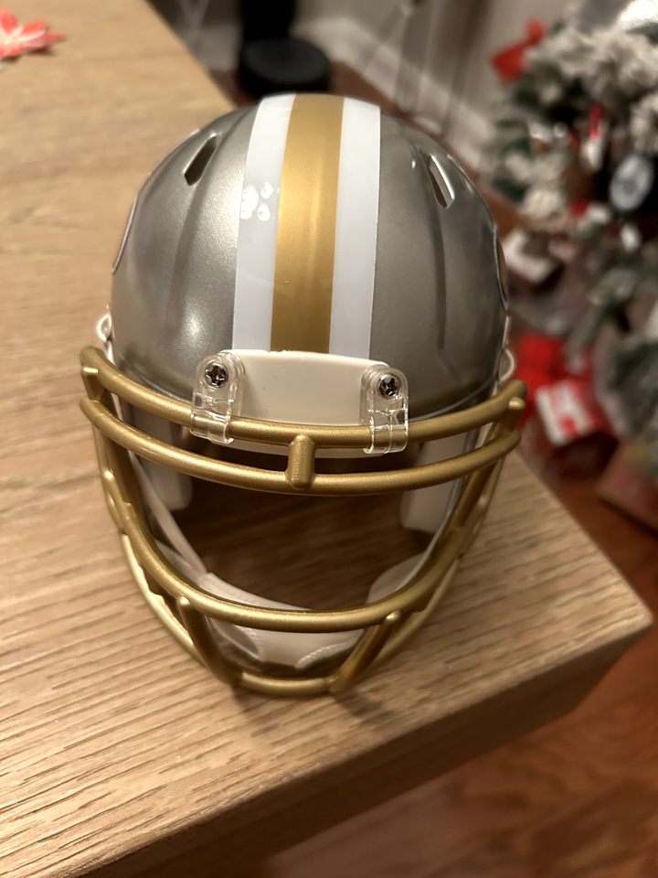 NEW ORLEANS SAINTS FLASH MINI HELMET BRAND NEW IN BOX RIDDELL RARE OOP ...