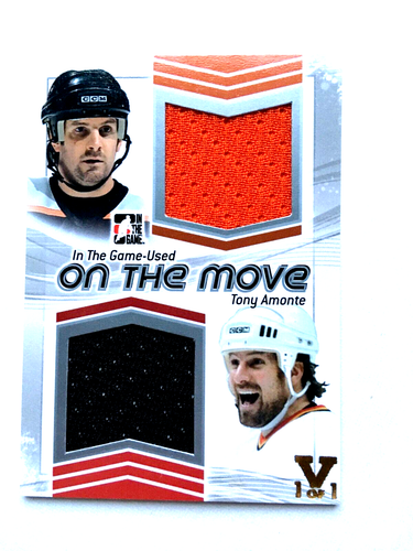 Tony Amonte 2013-14 ITG Used On the Move Jerseys Silver /60 Final Vault ...