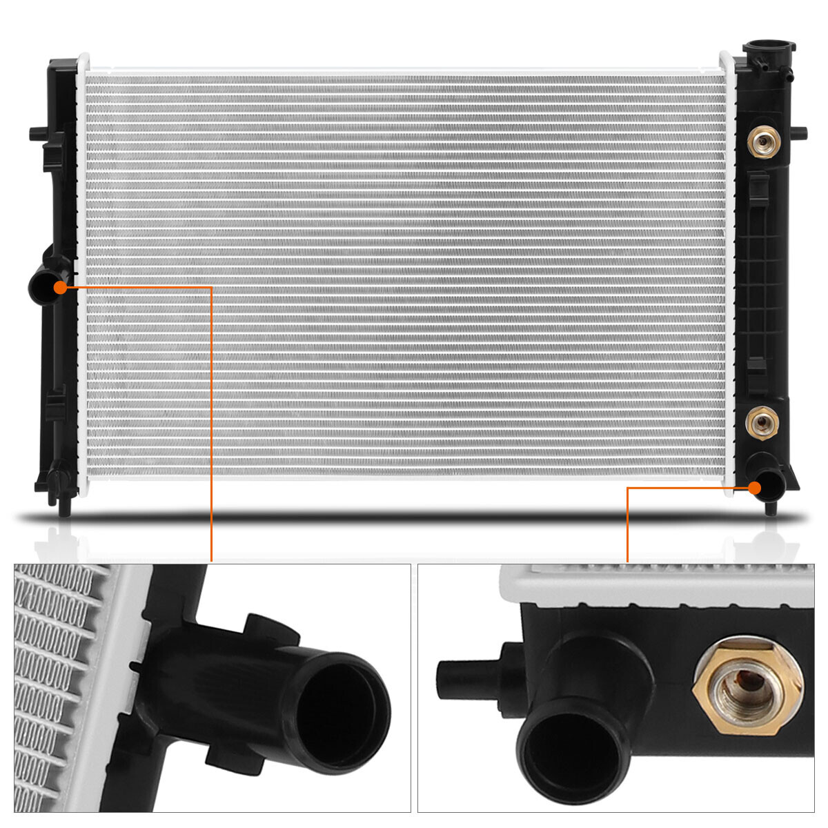 Aluminum OE Factory Style Cooling Radiator for 05-06 Pontiac GTO AT/MT ...