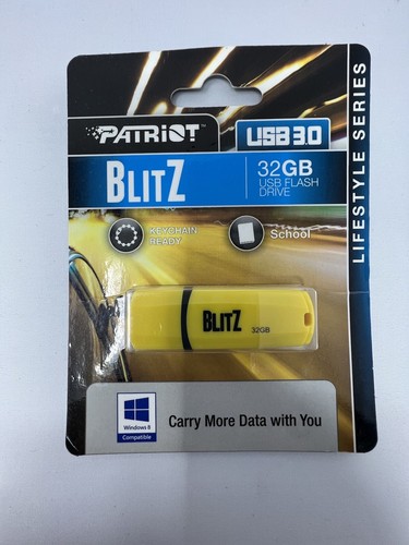 Patriot Memory Blitz 8GB USB 3.0 Flash Drive (Yellow) | eBay