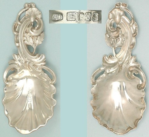 Antique English Sterling Silver Caddy Spoon by George Unite * 1849 ...