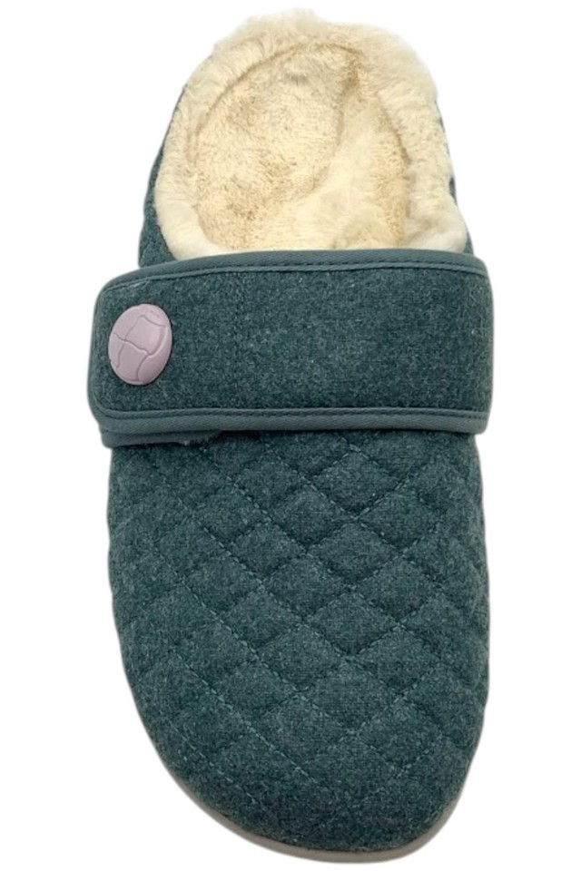 Vionic Women's Quilted Adjustable Strap Slippers Carlin Mineral | eBay