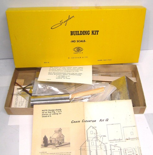 HO Scale Suydam Kit 12 Grain Elevator in Corrugated Metal Selling Many ...
