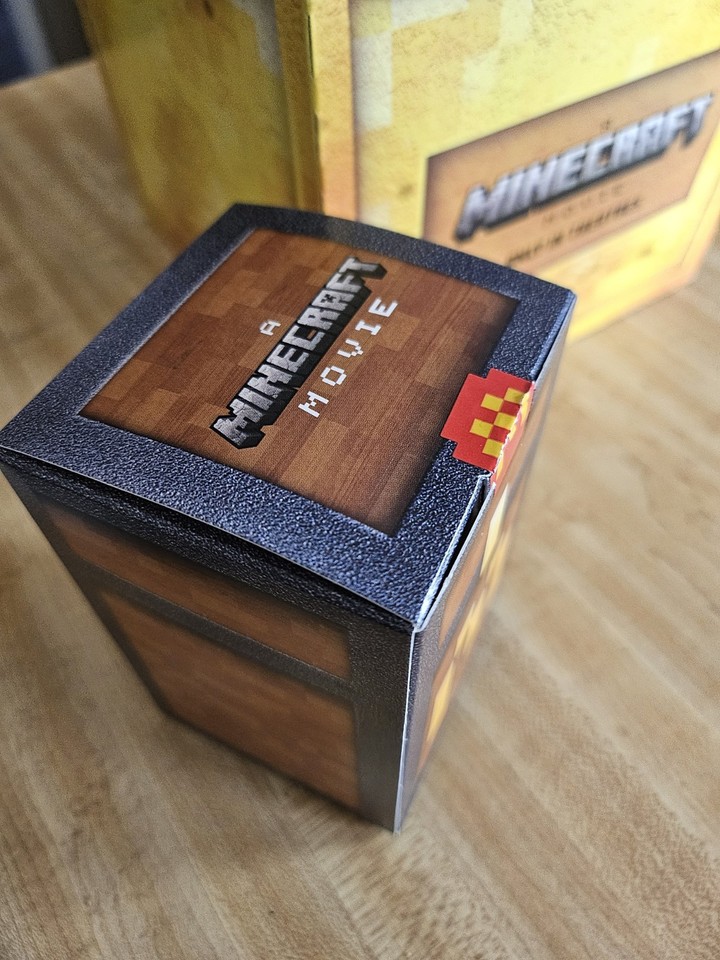 NEW 2025 McDonalds Minecraft Movie Toy And Box CODE UNUSED. Fry Helmet ...