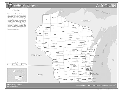 Official Wisconsin Map With Cities