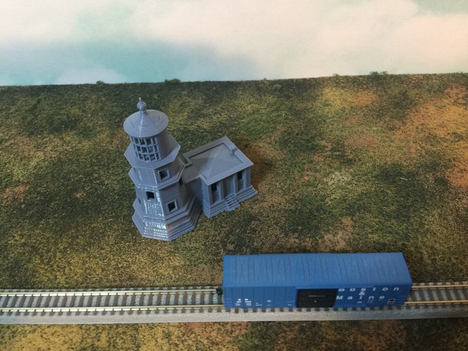 SPLIT ROCK LIGHTHOUSE - Z Scale 1:220 - Gray - No Assembly Required ...