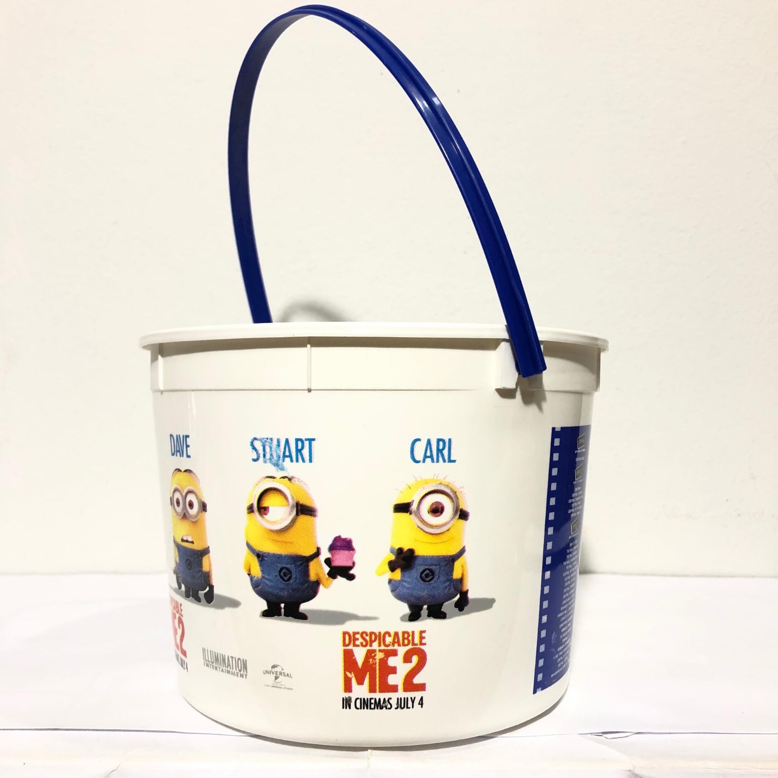 Despicable Me 2 Movie 2010 Plastic Bucket Popcorn Cinemas Theatres ...
