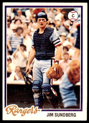 1978 TOPPS JIM SUNDBERG TEXAS RANGERS #492 (103) | eBay