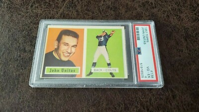1957 Topps rookie Johnny Unitas #138 - PSA 4 - Baltimore Colts | eBay
