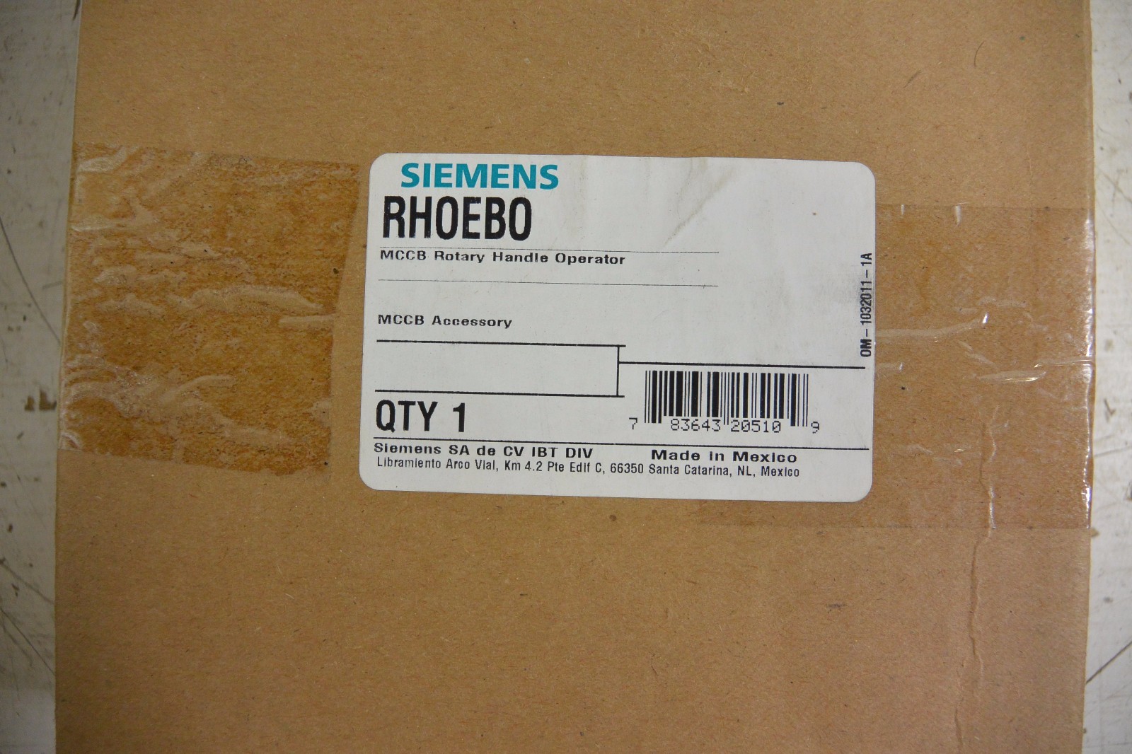 RH0EB0 Siemens MCCB Rotary Handle Operator new in box | eBay