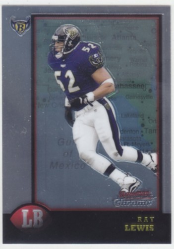 1998 Bowman Chrome RAY LEWIS INTERSTATE BALTIMORE RAVENS | eBay