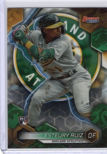 2023 Bowman's Best Esteury Ruiz RC Refractor Rookie Oakland Athletics A ...