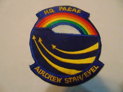 MILITARY PATCH SEW ON HQ PACAF AIRCREW STAN/ EVEL | eBay