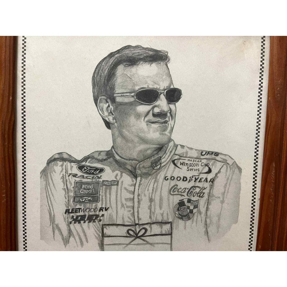 Dale Jarrett #88 Nascar Winston Cup Series A Dale Adkins Art Print With ...