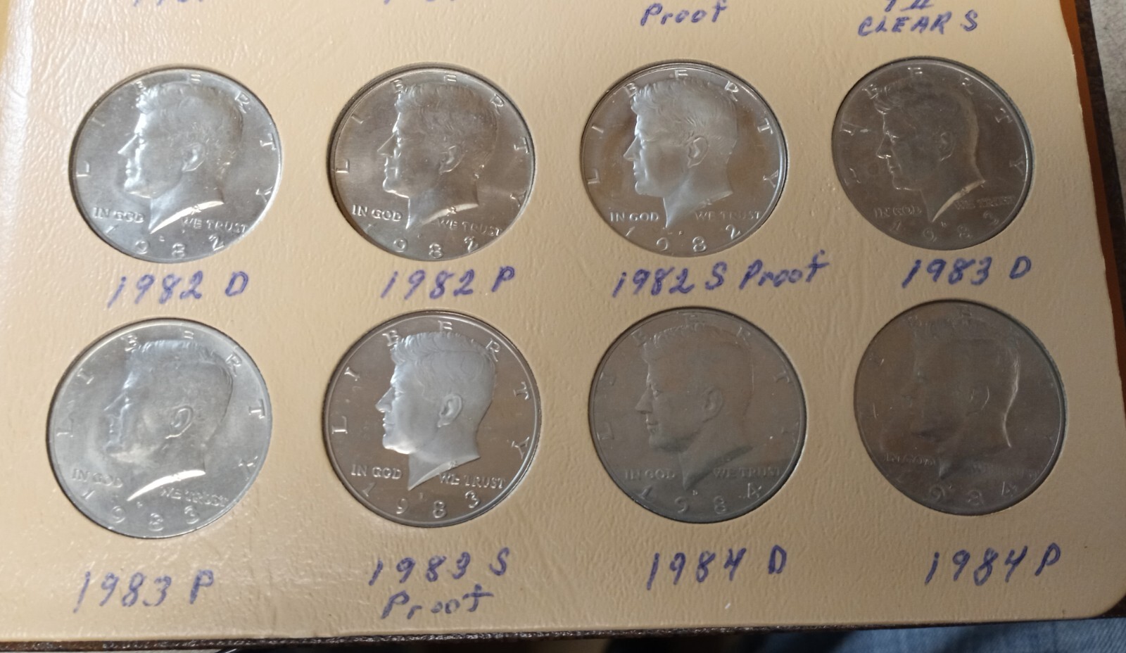 Dansco Kennedy Half Dollar Album - 85 Total Coins - Business & Proofs ...