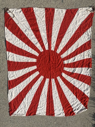 World War II Japanese Red Rising Sun Flag 1939-45 Saipan | eBay