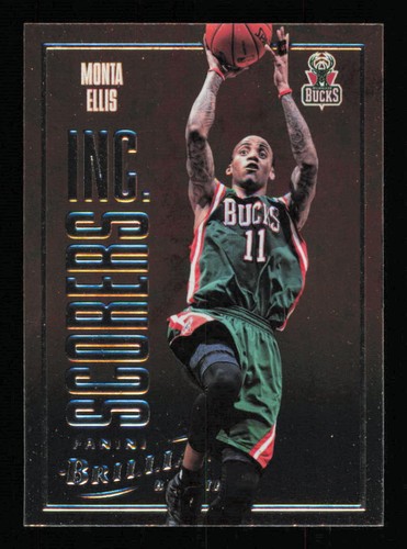 2012-13 Panini Brilliance Scorers Inc. #15 Monta Ellis Basketball BUCKS ...