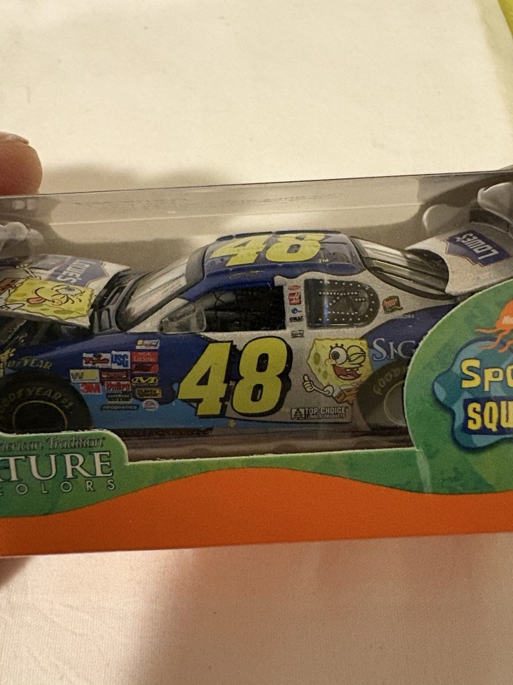 RCCA Nascar 03 Lowe’s SpongeBob #48 Jimmie Johnson 1/64 Diecast Car LE ...
