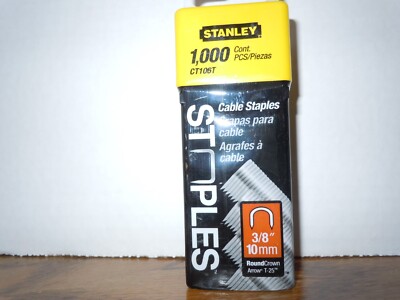 Stanley Staples 1,000 ct 3/8" round crown | eBay