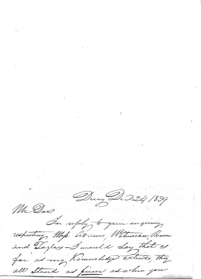 USA-STAMPLESS-FOLDED LETTER-1839-FREE-DERRY, NH-F-VF-#141 | eBay