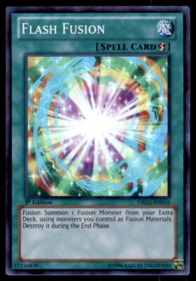 Yu-Gi-Oh! 1st Edition Flash Fusion #DRLG-EN016 Light Play | eBay