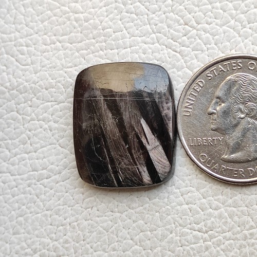 Silver flashy hypersthene cabochon rare hypersthene gemstone wire wrapp ...