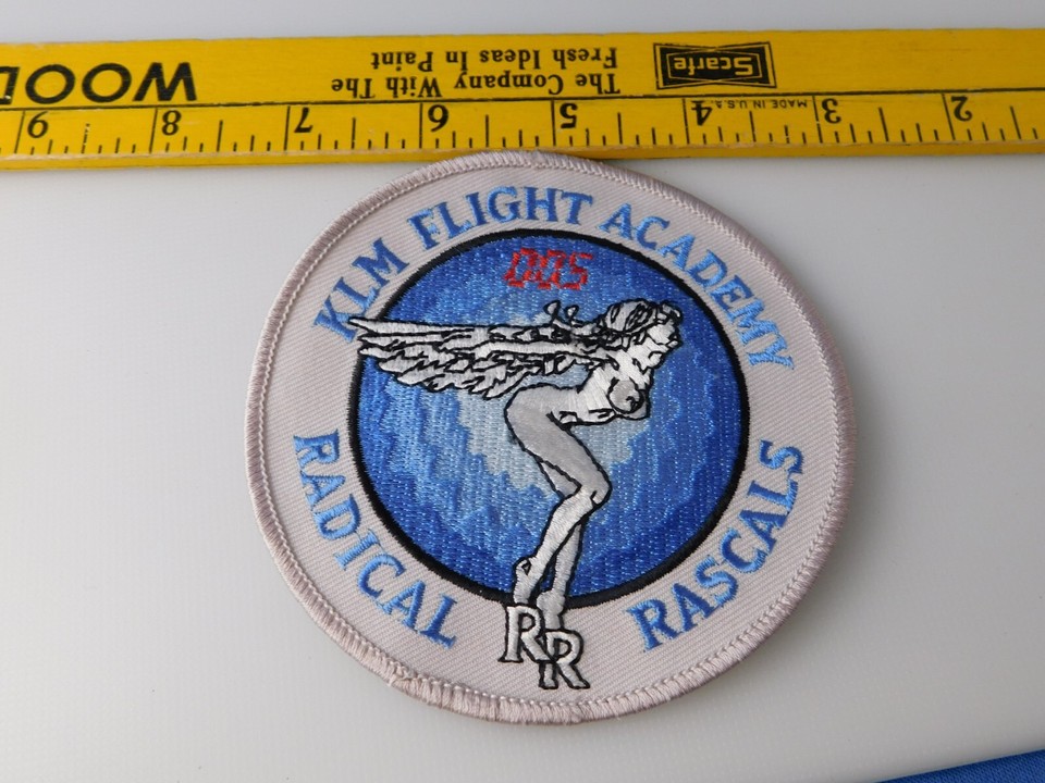 KLM AIRLINE FLIGHT ACADEMY RADICAL RASCALS PATCH UNIFORM BADGE AVIATION ...