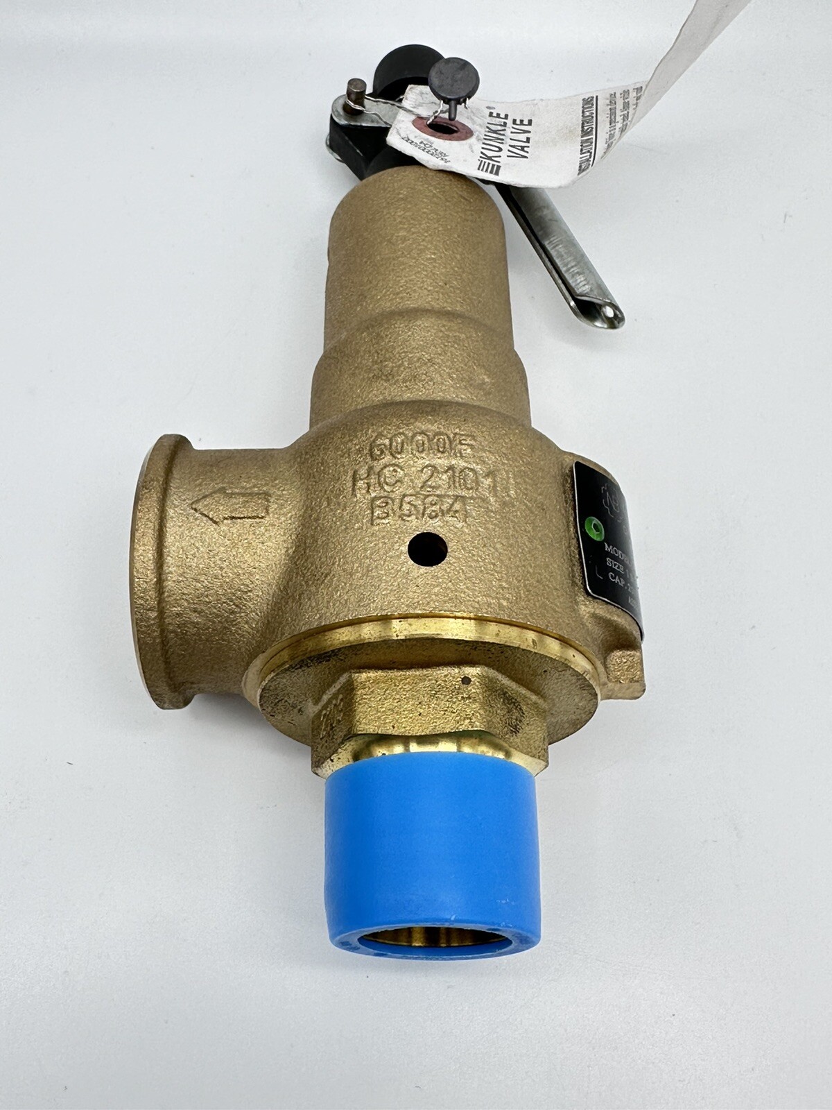 1" KUNKLE EMRT 6010FEM01AAM SAFETY RELIEF VALVE SET PRESSURE 125 2023 ...