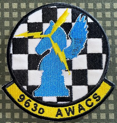 USAF 963D AWACS Patch Hook & Iron-On Repro New A839 | eBay
